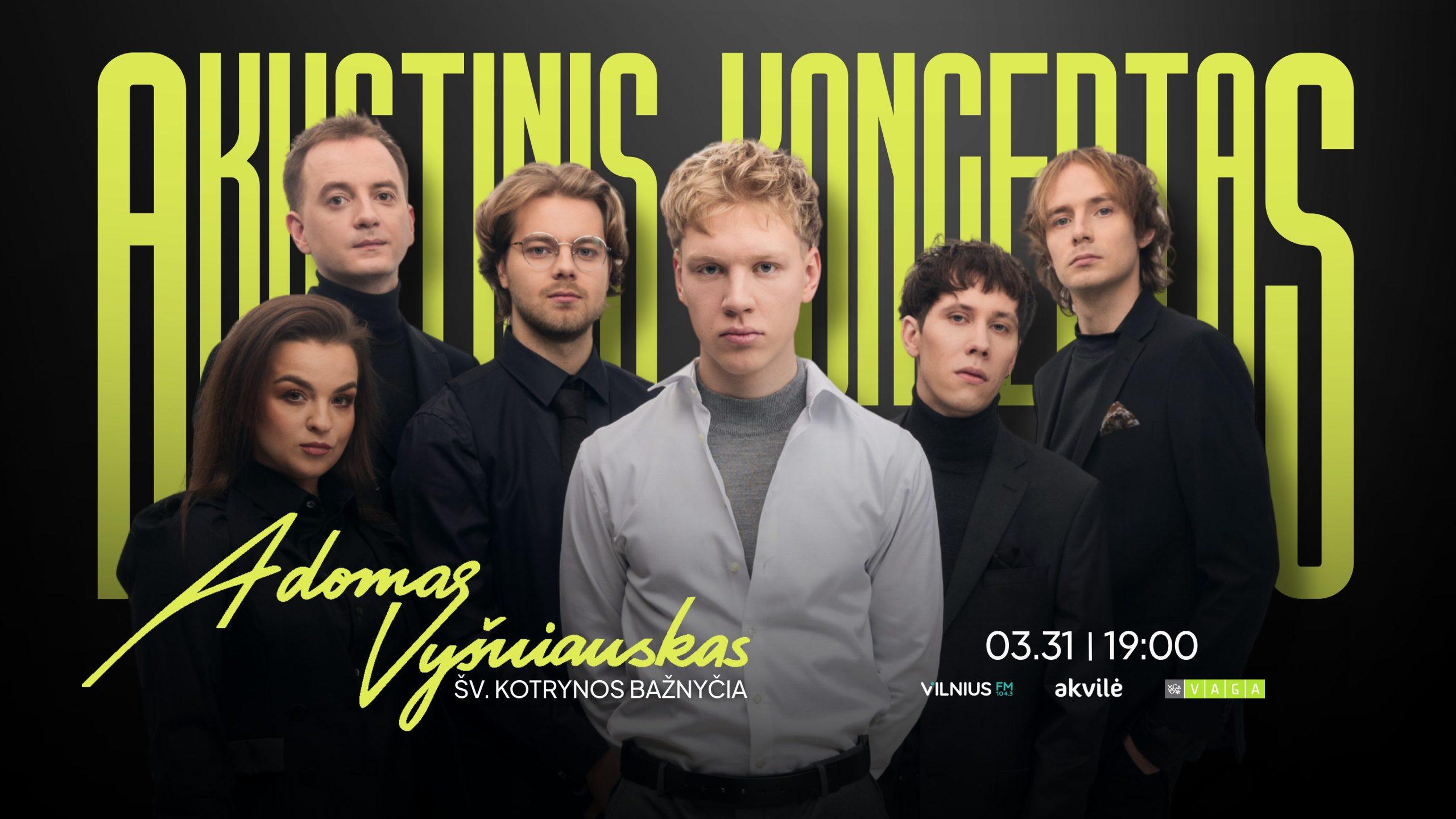 Adomo Vyšniausko akustinis koncertas – Vilniaus Kultūros Centras